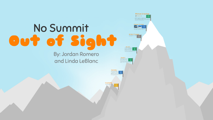 No Summit Out of Sight One Pager by Savannah Browning on Prezi