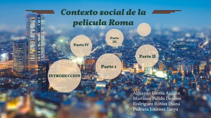 Contexto Social de la pelicula Roma by Daniela ALGAR on Prezi