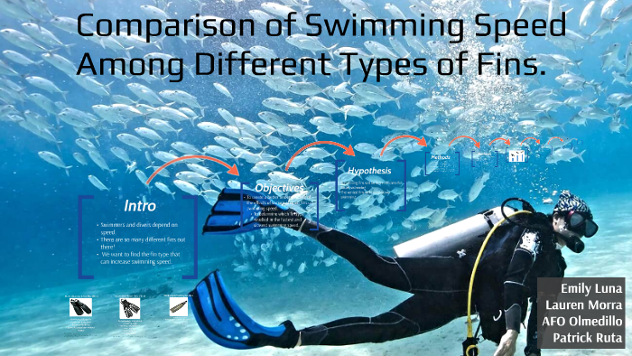 Comparison of Swimming Speed Among Different Types of Fins. by Emily ...