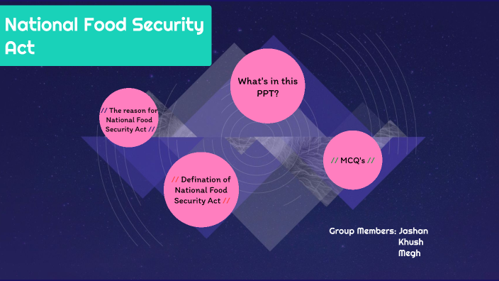 National Food Security Act by Jashan M on Prezi