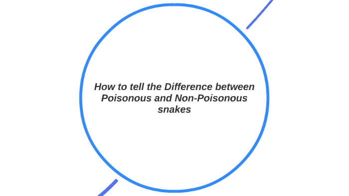 How to tell the Difference between Poisonous and Non-Poisono by Matthew ...