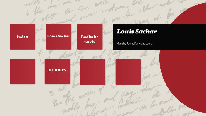 Louis Sachar by louis sachar on Prezi