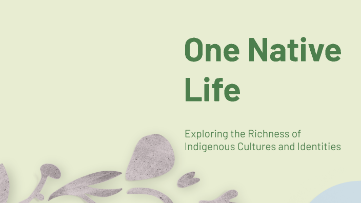 One Native Life by TJ Martin on Prezi