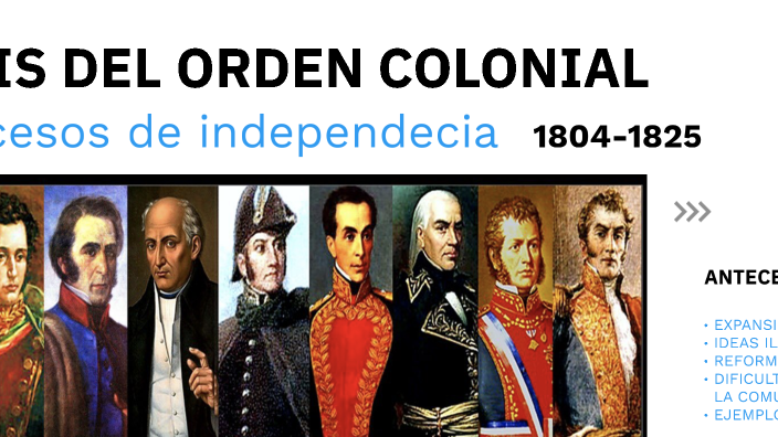 CRISIS DEL ORDEN COLONIAL by FRANCISCO LUIS AGUILAR DIAZ on Prezi