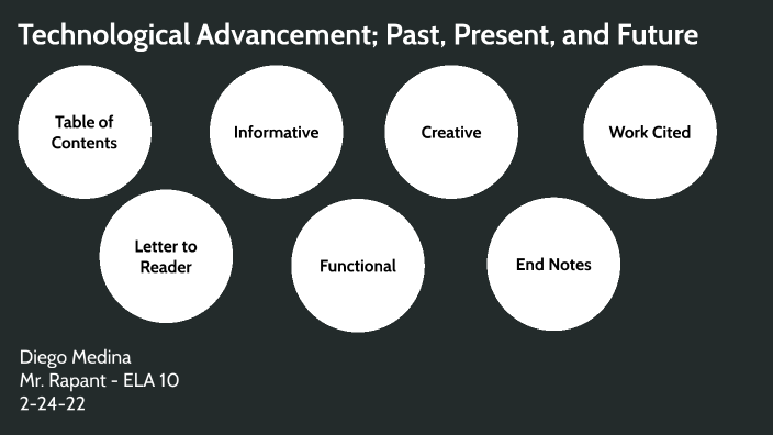 Technological Advancement; Past, Present, and Future by Diego Medina ...