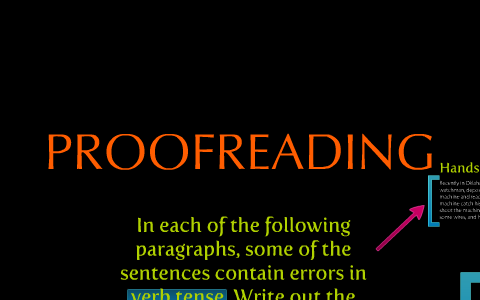 Proofreading - Verb Tenses by Cristina Reyes on Prezi