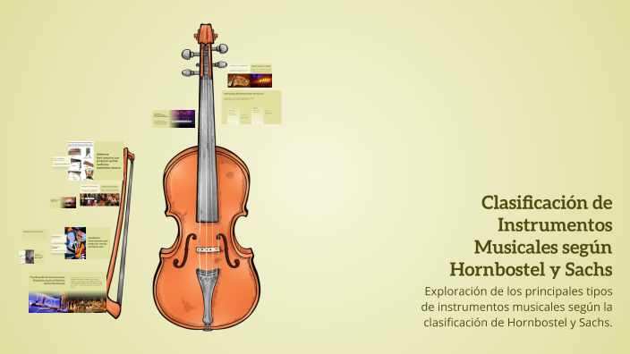 Clasificación de Instrumentos Musicales según Hornbostel y Sachs by ...