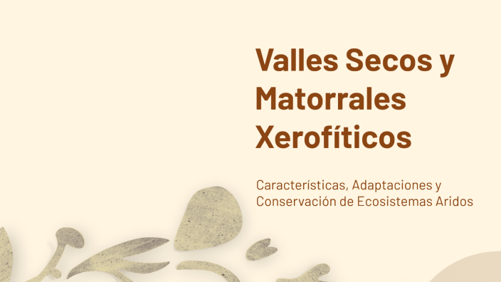 Valles Secos y Matorrales Xerofíticos by Aruined Fabi on Prezi
