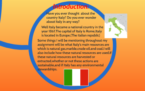 Italy's natural resources by madison michailoff on Prezi