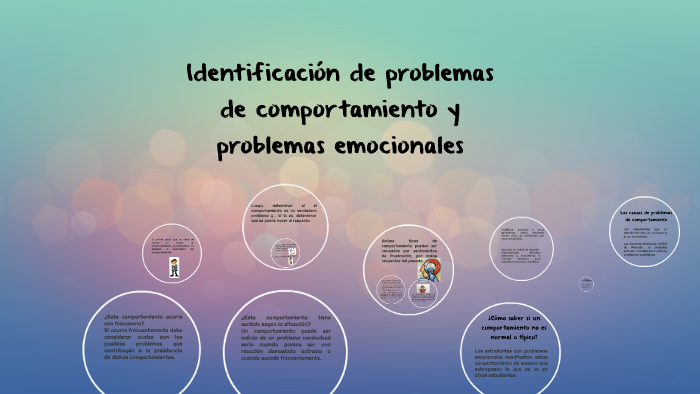 Identificación de problemas de comportamiento y problemas em by ...