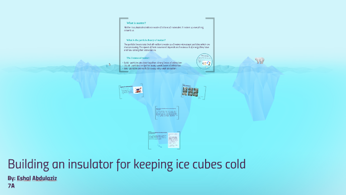 Building an insulator for keeping ice cubes cold by Eshal Abdul Aziz on ...