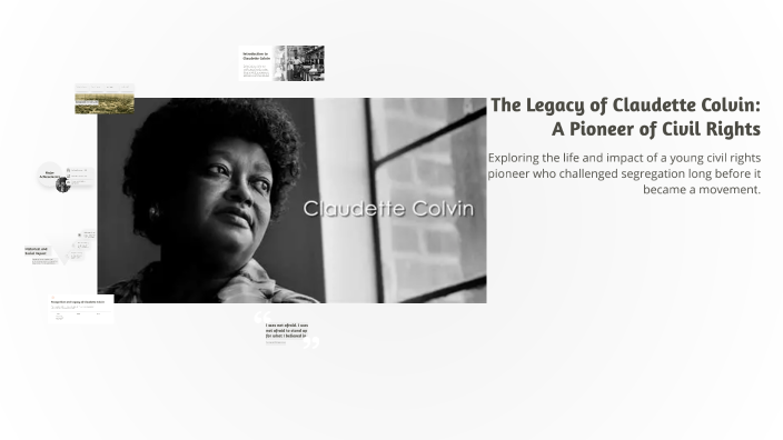The Legacy of Claudette Colvin: A Pioneer of Civil Rights by Joaquin ...