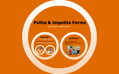 Polite & impolite Forms in English by Tamara Espinoza on Prezi