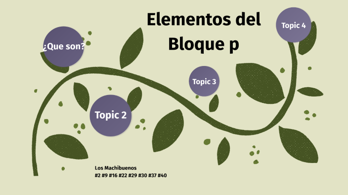 Elementos del Bloque P by Francisco Alacantara Martinez on Prezi
