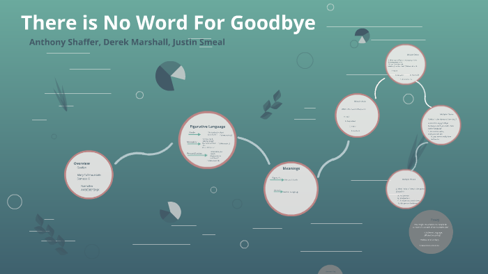 There Is No Word For Goodbye By Anthony Shaffer