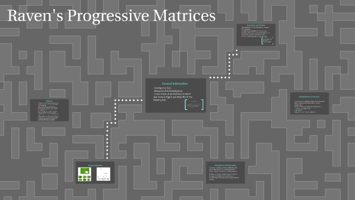 Raven's Progressive Matrices by Ainsley Hunt on Prezi