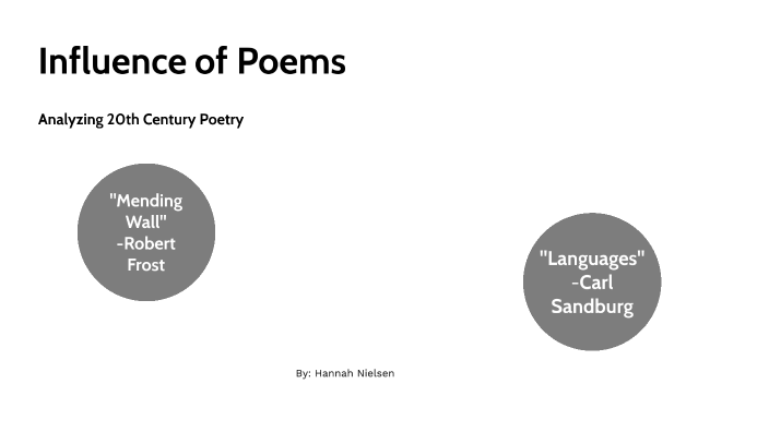 Influencing Poems by Hannah Nielsen on Prezi