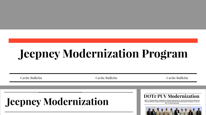 Jeepney Modernization Program by Santos Von Roxo on Prezi