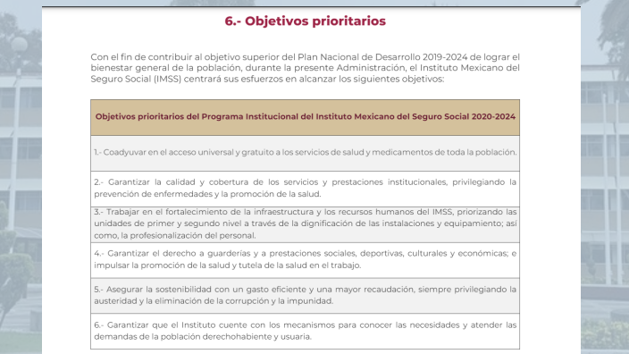 Programa Institucional del IMSS 2020-2024 by Martha Esther Hernández ...