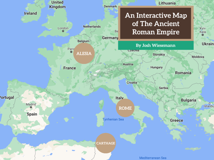 Interactive map of Rome by Josh Wiesemann on Prezi