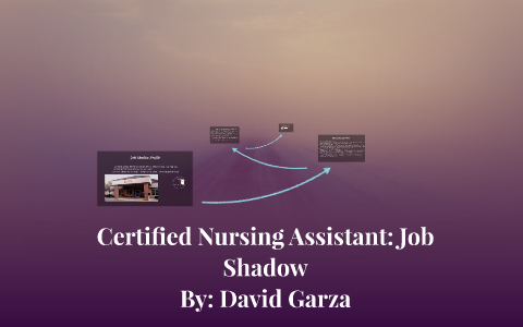 Certified Nursing Assistant:Job Shadow by David Garza on Prezi