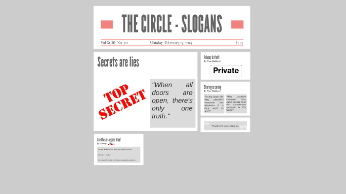THE CIRCLE - SLOGANS by Simon Glössl on Prezi