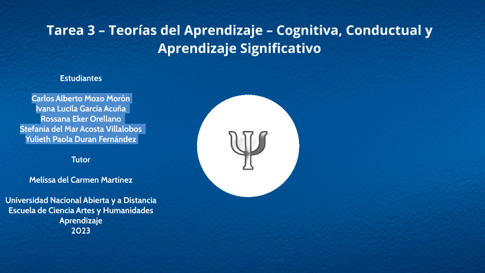 Tarea 3 – Teorías del Aprendizaje – Cognitiva, Conductual y Aprendizaje ...