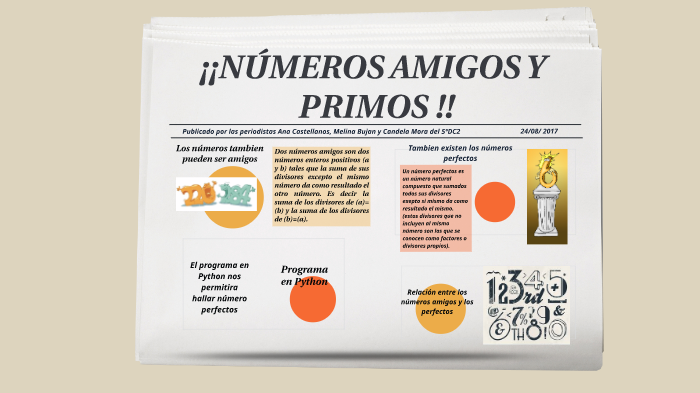 Números perfectos y amigos by Ana Clara Castellanos Correa on Prezi