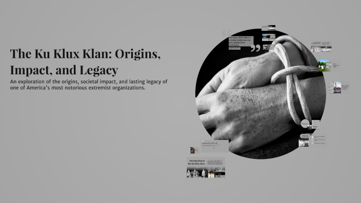 The Ku Klux Klan: Origins, Impact, and Legacy by Mohand Touag on Prezi