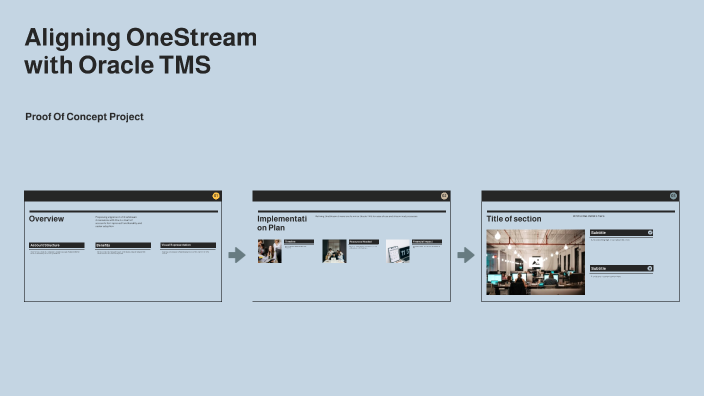 Aligning Onestream With Oracle Tms By Alona Edwards On Prezi