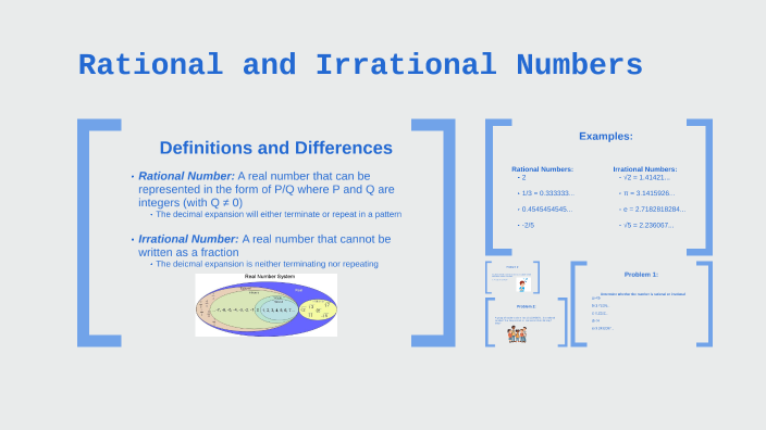 Rational and Irrational Numbers by Sam B on Prezi