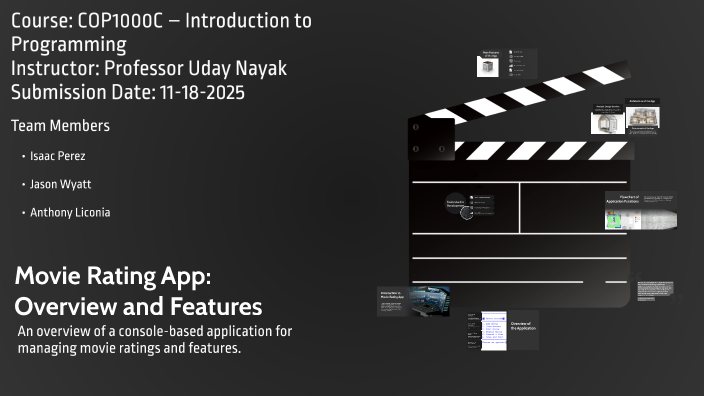 Movie Rating App: Overview and Features by jason wyatt on Prezi