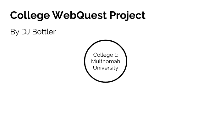 College WebQuest Project by DJ Bottler on Prezi