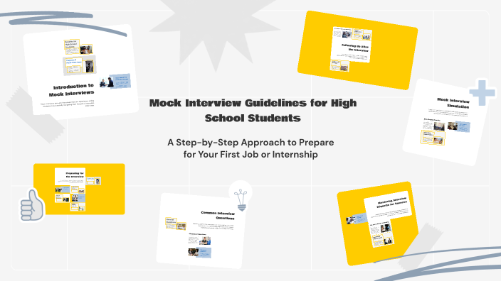 Mock Interview Guidelines for High School Students by Roberto Duran on ...