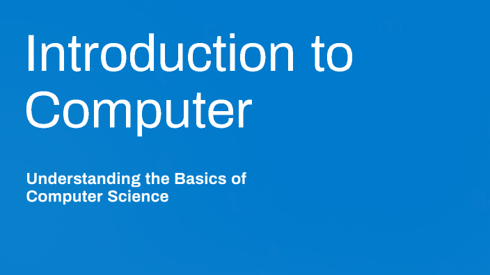 Introduction to Computer by Infobright Computer on Prezi