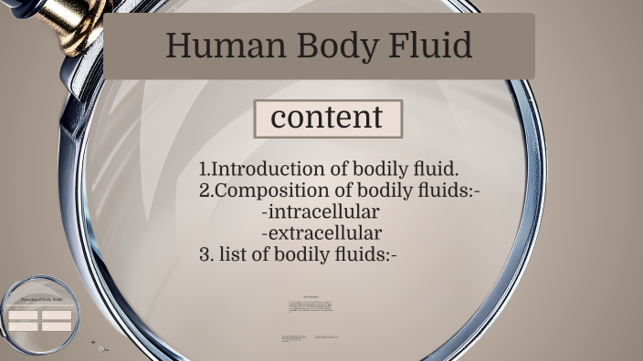 Human Body Fluid by Mostafa Kamel on Prezi