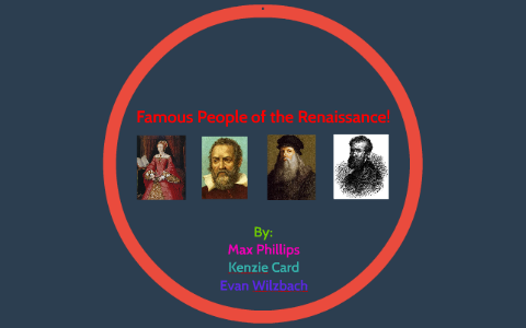 Famous People of The Renaissance by max phillip