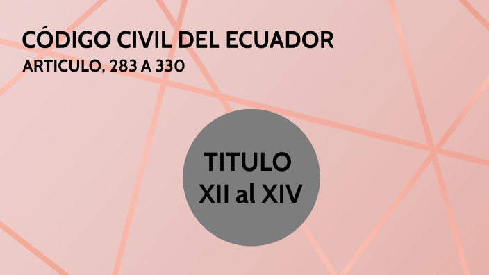 CÓDIGO CIVIL DEL ECUADOR by Irene Alexandra Heredia Castillo on Prezi