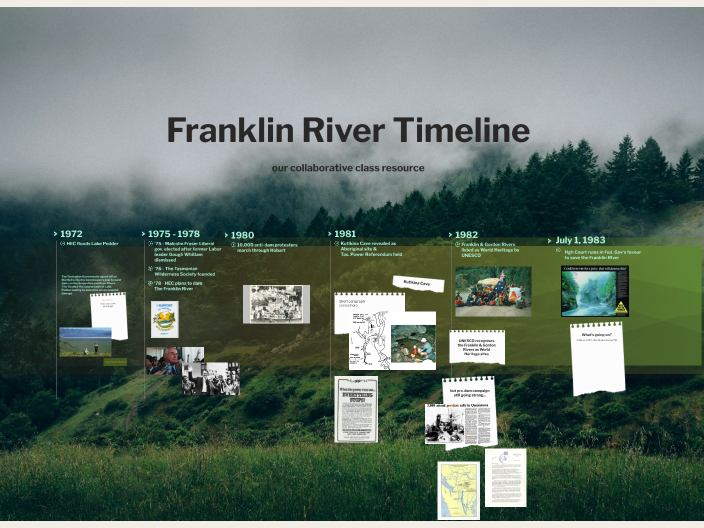 Franklin River Timeline by Xanthe Robinson on Prezi