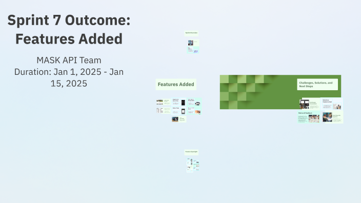 Sprint 7 Outcome: Features Added by Wasl afaq on Prezi