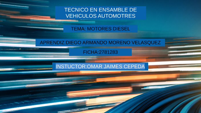 Exposicion Motores Diesel by diego armando moreno velasquez on Prezi