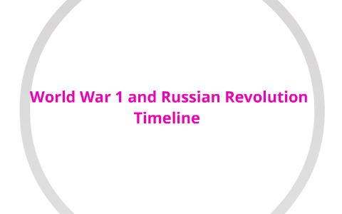 World War 1 and Russian Revolution Timeline by rachel norfolk on Prezi