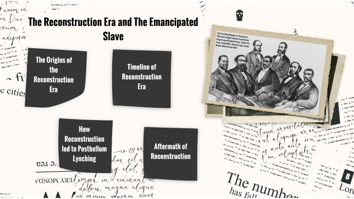 The Reconstruction Era, Postbellum Lynching and the Emancipated Slave ...