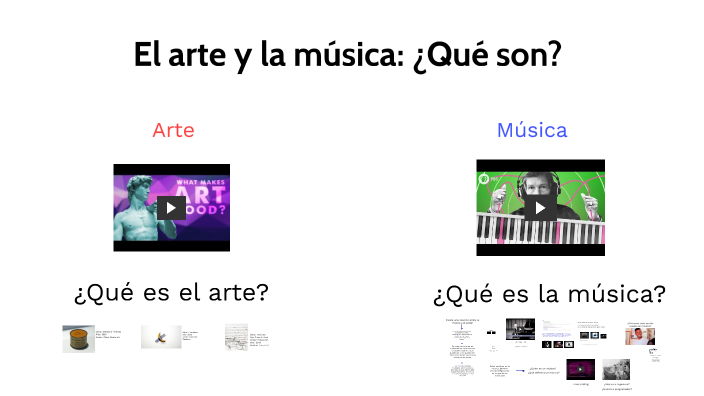 El arte y la música: ¿Qué son? by Renato Guevara on Prezi