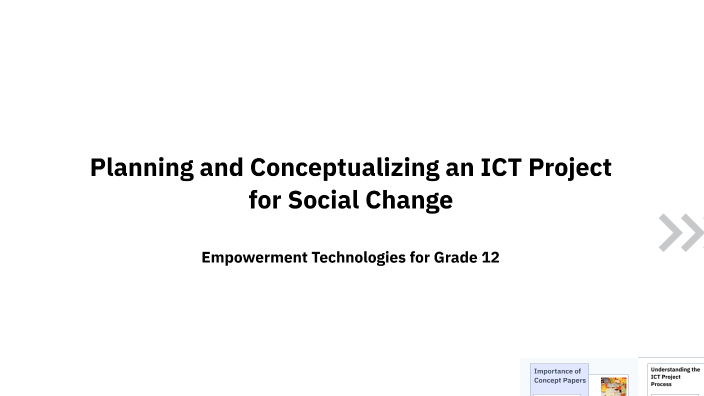 Planning and Conceptualizing an ICT Project for Social Change by Rhea ...