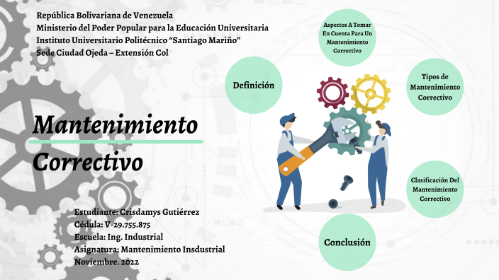 Mantenimiento Correctivo by Crisdamys Gutierrez on Prezi