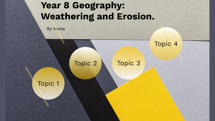 Year 8 Geography: Weathering and erosion by Kosta Droulias on Prezi