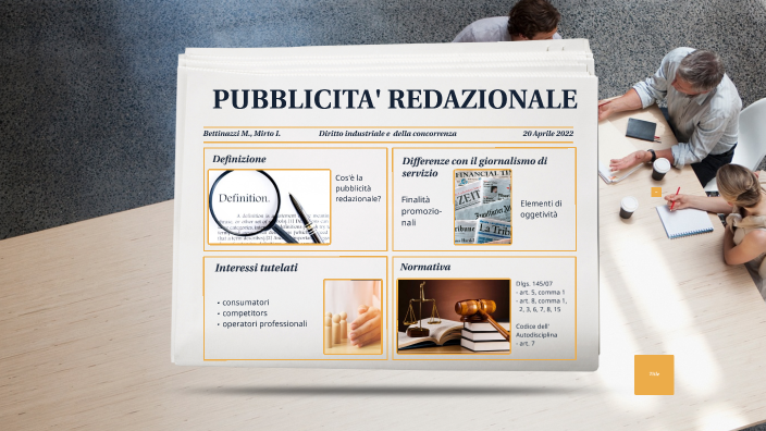 Pubblicità redazionale by Ilaria Mirto on Prezi