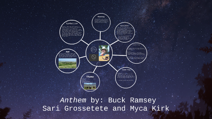Poetry Analysis: Anthem by Buck Ramsey by Sari Grossetete on Prezi