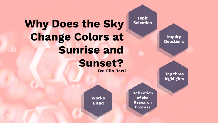 Why Does the Sky Change Colors at Sunrise and Sunset? by ella bartl on ...